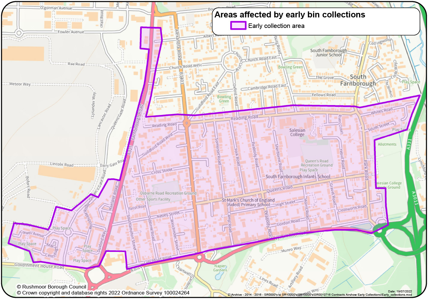 Bin collection day finder - Rushmoor Borough Council